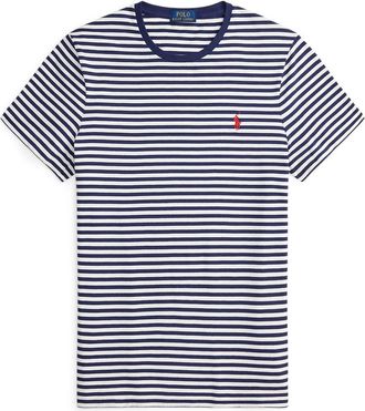 Ralph Lauren T-Shirt aus Baumwolle mit Ringelstreifen, Custom Slim Fit in
