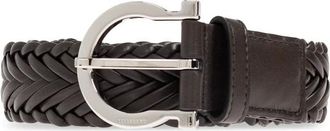 Ferragamo Homme, Accessoires, Brun, Taille: 90 CM Sized Gancini Belt