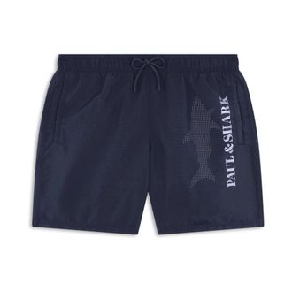 Paul & Shark Homme, Maillots de bain, Bleu, Taille: M Save the Sea Swim Shorts