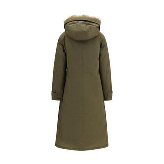 Woolrich Fur-Trimmed Cotton Parka Coat