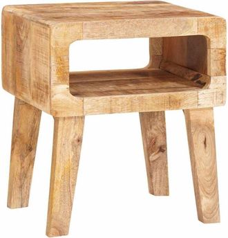 vidaXL Vidaxl - Tables dappoint 40 x 32 x 46 cm bois de manguier massif