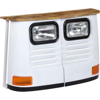 vidaXL Vidaxl - Buffet Bois de manguier massif Forme de camion Blanc