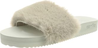 Flip*Flop Damen Zwembad*furry pool furry, Lt Grey, 36 EU