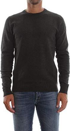 Jack & Jones Jjebasic Knit Crew Neck Noos, Pull Homme, Vert (Deep Depths Detail: Twisted with Black), Medium