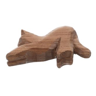 TOPBATHY Holz Katzenfigur Handgeschnitzte Katzen Statue Für Heimdekoration Tischdeko Kleine Katzen Statue Aus Holz Geschnitzte Tiere Für Wohnungseinrichtung