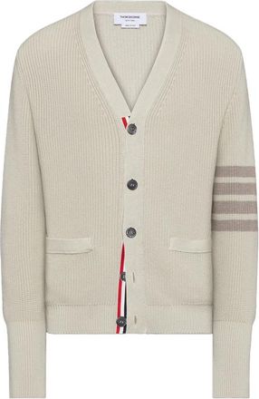 Thom Browne Garment Dyed 4-Bar Cardigan