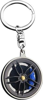 Generic Porte-cl&eacute;s Hub, porte-cl&eacute;s Hub | Porte-cl&eacute;s de voiture | Porte-cl&eacute;s de pneu de voiture en alliage de zinc, accessoire de moyeu de voiture, porte-cl&eacute;s 