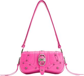 JW PEI Damen Joy Schultertasche - Crushed Leuchtendes Rosa