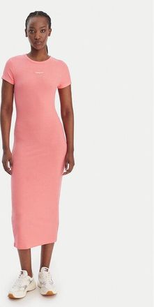 Tommy Jeans Kleid f&uuml;r den Alltag DW0DW22339 Rosa Slim Fit