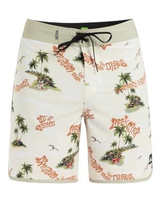 Quiksilver SURFSILK Scallop 18 Shorts, Pierre dabbaye Naturama, 33W Mens