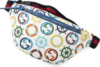 Gucci Crossbody Bags - Gucci Kids Multicolor Expandble Web Belt Bag - Gr. unisize - in Wei&szlig; - f&uuml;r Damen