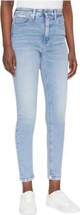 Calvin Klein Slim Skinny Jeans Blau Logo Tasche - - Jeans - Damen - Blau - W23 L30