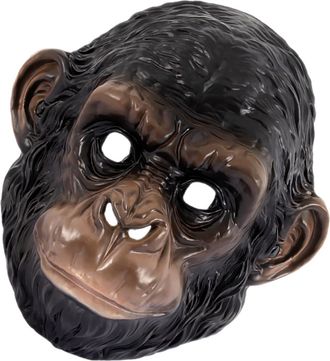 NUOBESTY Halloween Gorilla Maske Realistisch aus Kunststoff mit Elastischem Band f&uuml;r Karneval Kost&uuml;m und Party