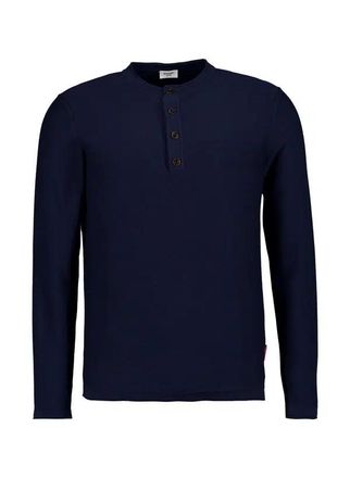Joop Herren Pullover blau Baumwolle unifarben