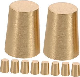 Holibanna 10 St&uuml;ck Teiliges Messing M&ouml;belf&uuml;&szlig;e Aus Massivem Messing Stabile und Leichte M&ouml;belbeine f&uuml;r Schneidebretter Display-tabletts und Schmuckboxen Elegante