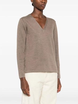 The Row Cashmere Knit Sweater - Brown