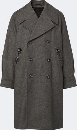 Simone Rocha Oversize-Mantel aus einem Wollgemisch
