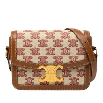 Celine Pre-owned Sac bandouli&egrave;re en toile - Femme - Pre-owned - Beige - Taille: ONE Size
