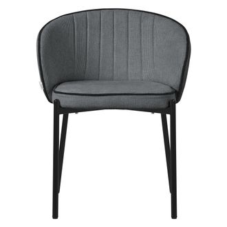 ML Design ML-Design Esszimmerst&uuml;hle 6er Set Anthrazit, K&uuml;chenst&uuml;hle mit Stoffbezug & Metallbeinen, Wohnzimmerstuhl mit R&uuml;ckenlehne, Polsterst&uuml;hle f&uuml;r Esszimmer 