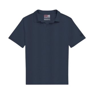 MC2 Saint Barth Herren Polo Shirt aus Technischem Piqu&eacute; Halbarm - - Tops - Herren - Blau - XL
