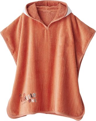 Vertbaudet Kinder Bade-Poncho, Fuchs-Kost&uuml;m ziegel 104/116