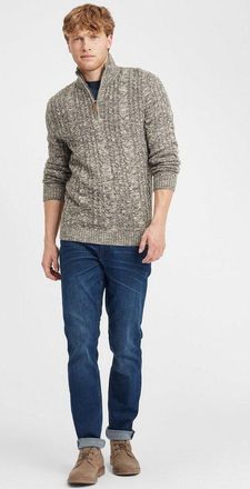 Blend Troyer BHZotem Grobstrick-Troyer mit Stehkragen