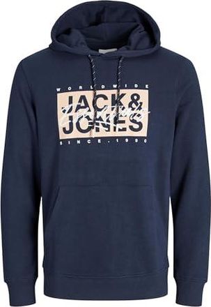 Jack & Jones Sweat &agrave; Capuche Sweat &agrave; Capuche Imprim&eacute; Navy Blazer L Navy Blazer L