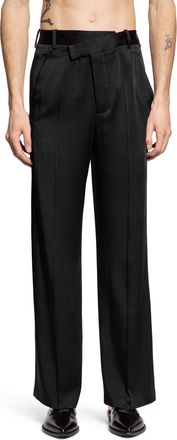 Ann Demeulemeester Cyrus Cady Satin Wide Leg Trousers