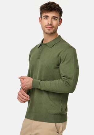 Indicode Strickpullover Herren INChips Pullover Feinstrick-Pullover im Polo-Stil