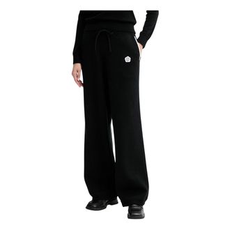 Kenzo Hosen mit Logo-Patch und Kordelzug - - Trousers - Damen - Schwarzk - S