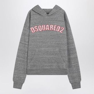 Dsquared2 Graues Baumwoll-Sweatshirt mit Logo