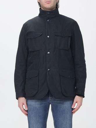 Barbour Veste Ogston en coton cir&eacute; coupe-vent avec col montant et poches plaqu&eacute;es
