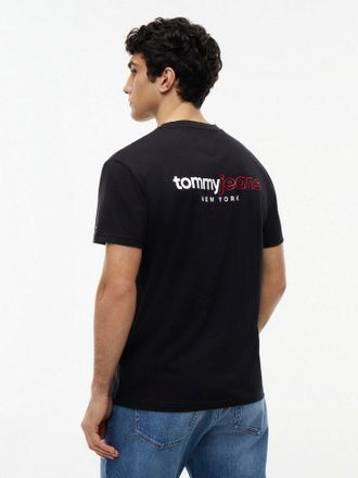 Tommy Jeans T-Shirt TJM REGULAR DNA GRAPHIC SHORT SLEEVE EXT Regular fit mit Backprint, Rundhals