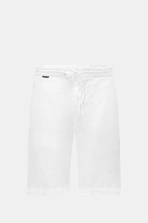 04651/ Herren - Leinen-Bermudas Linen Bermuda wei&szlig;
