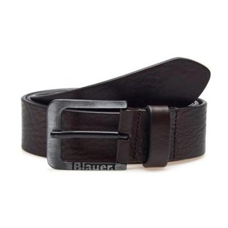 Blauer Braune Leder-Logo-Schnalle Herren - - Accessories - Herren - Braun - 90 CM