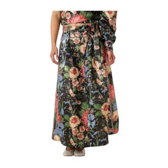 Mes Demoiselles... Gr&uuml;ner Bohemian Maxirock - - Skirts - Damen - Mehrfarbig - S