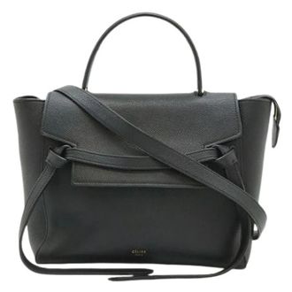 Celine Pre-owned Leder Micro Belt Bag 2Way Handtasche - - Pre-owned - Damen - Schwarzk - ONE SIZE
