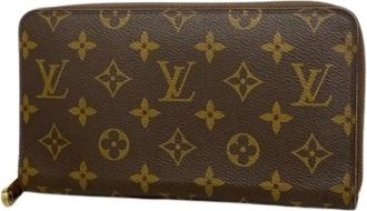 Louis Vuitton unisex, Pre-owned, Brun, Taille: ONE Size Portefeuille en cuir Pre-owned