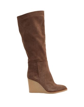 8 by YOOX SPLIT LEATHER ROUND-TOE PLATFORM BOOT