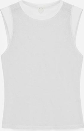 Arket Tanktop Aus Mesh -Wei&szlig;