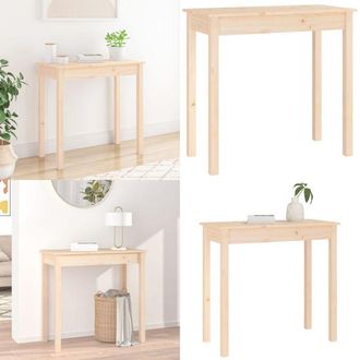 vidaXL Konsolentisch 80x40x75 cm Massivholz Kiefer - Konsolentisch - Holzm&ouml;bel - Wohnzimmerm&ouml;bel - Sideboard - Kiefernholzm&ouml;bel - Home & Living