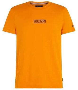 Tommy Hilfiger T-Shirt Orange Homme Small Hilfiger Orange XS