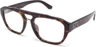 Dolce & Gabbana Homme, Accessoires, Brun, Taille: 55 MM Monture Optique