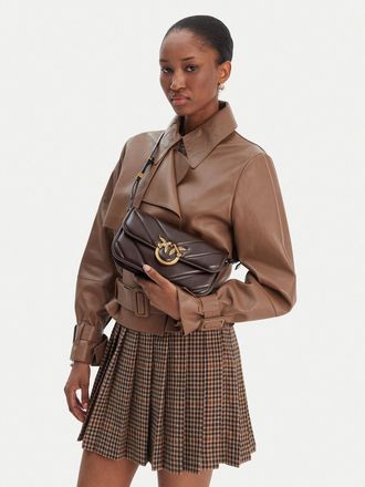 Pinko Handtasche PINKO Love Box Baguette Al 25-26 PLTT 105083 A2W2 Braun