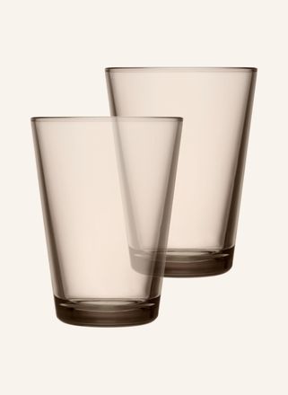 iittala 2er-Set Trinkgl&auml;ser Karito beige