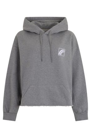 Maison Margiela Cropped Cotton Hoodie - Grey