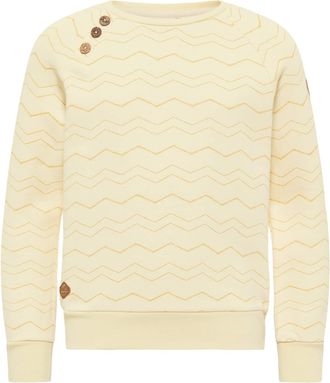 Ragwear M&auml;dchen Sweatshirt Pullover Darinka und Zig Zag Chevron Rundhals Sweater Sweat (DE/NL/SE/PL, Numerisch, 152, Regular, Vanilla)