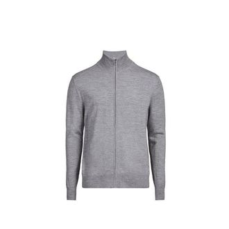 Au Printemps Paris Cardigan &agrave; col montant en laine m&eacute;rinos