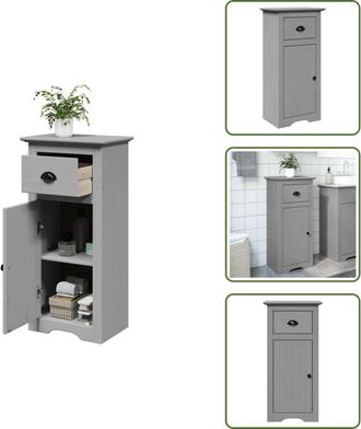 vidaXL Badschrank bodo Grau 44x30x90 cm - Badschrank - Badschr&auml;nke - Badezimmerschrank - Badezimmerschr&auml;nke