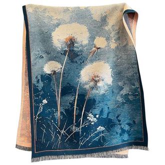 GFM Foulard Ch&acirc;le Style Pashmina Texture Cachemire Femme Automne Hiver No&euml;l (FRLSHL-EE), Vert pissenlit, L